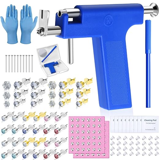 Amazon.com: Ear Piercing Gun Kit, Reusable Ear Nose Piercing Gun ...