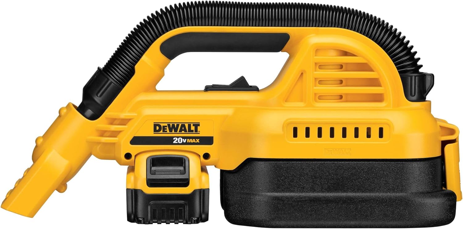 DEWALT 20V MAX Cordless Vacuum Kit, Wet/Dry, Portable, 1/2-Gallon ...