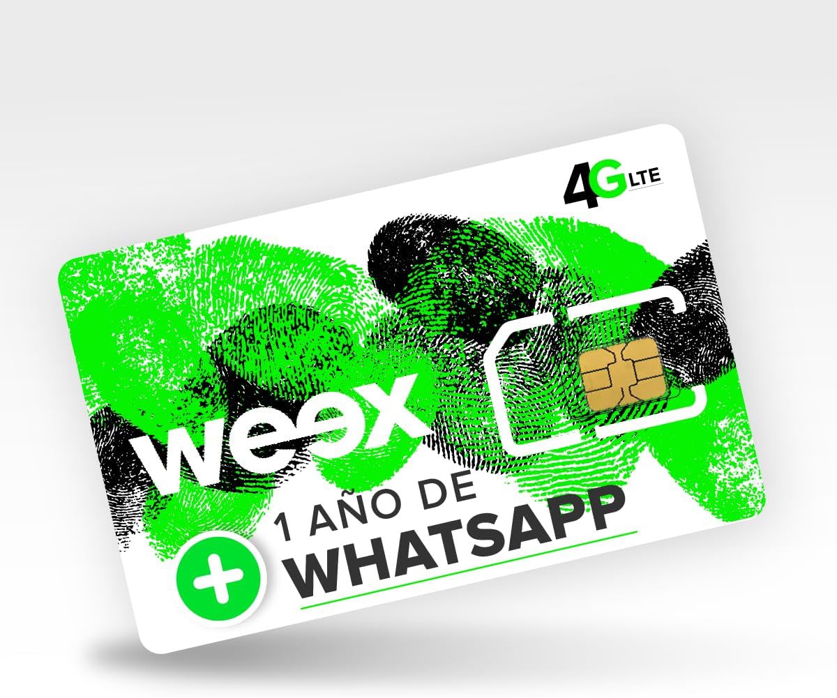 weex Sim 365 dias de WhatsApp : Amazon.com.mx: Electrónicos