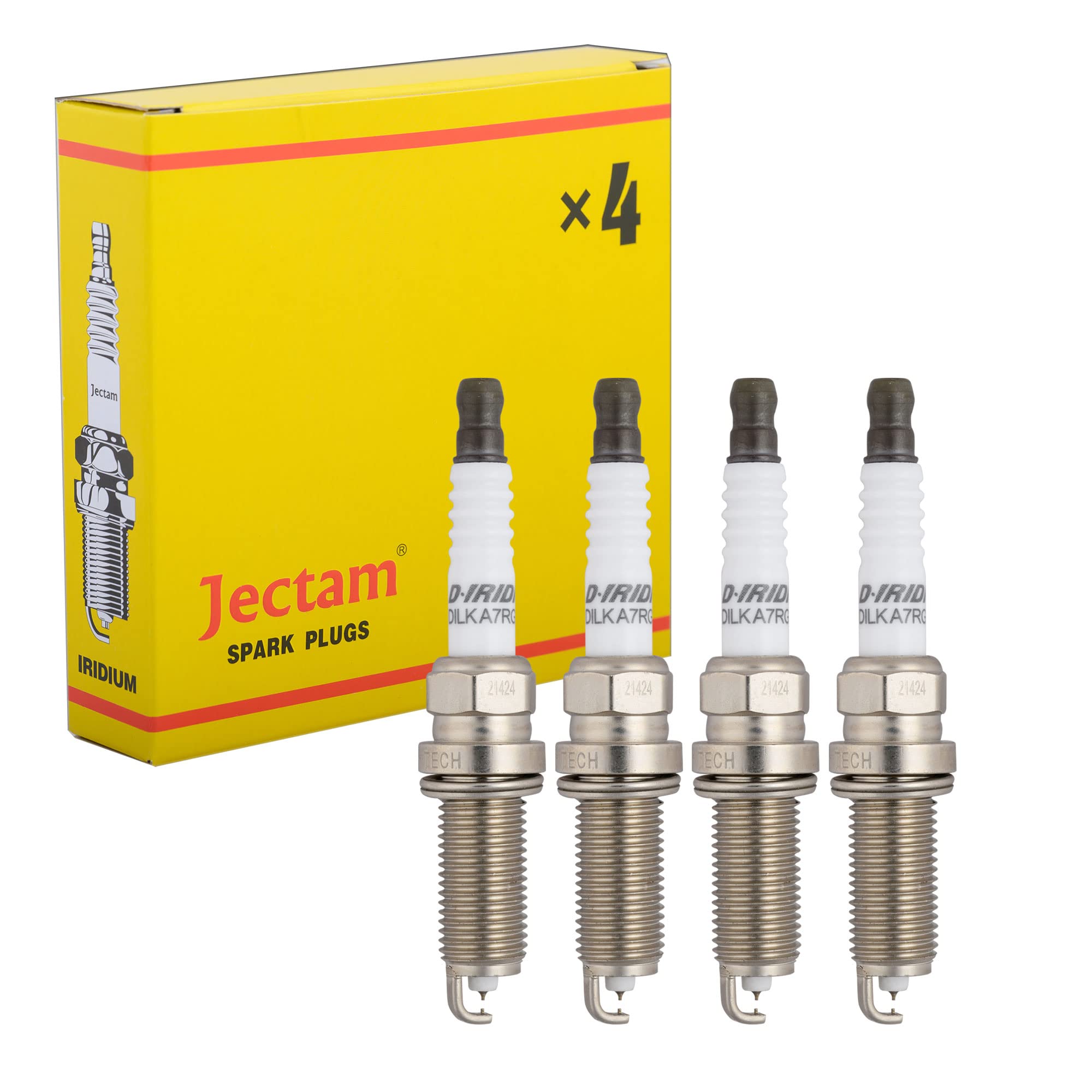 Amazon.com: Jectam Double Iridium Spark Plugs 4 PCS 12290-5A2-A01 ...