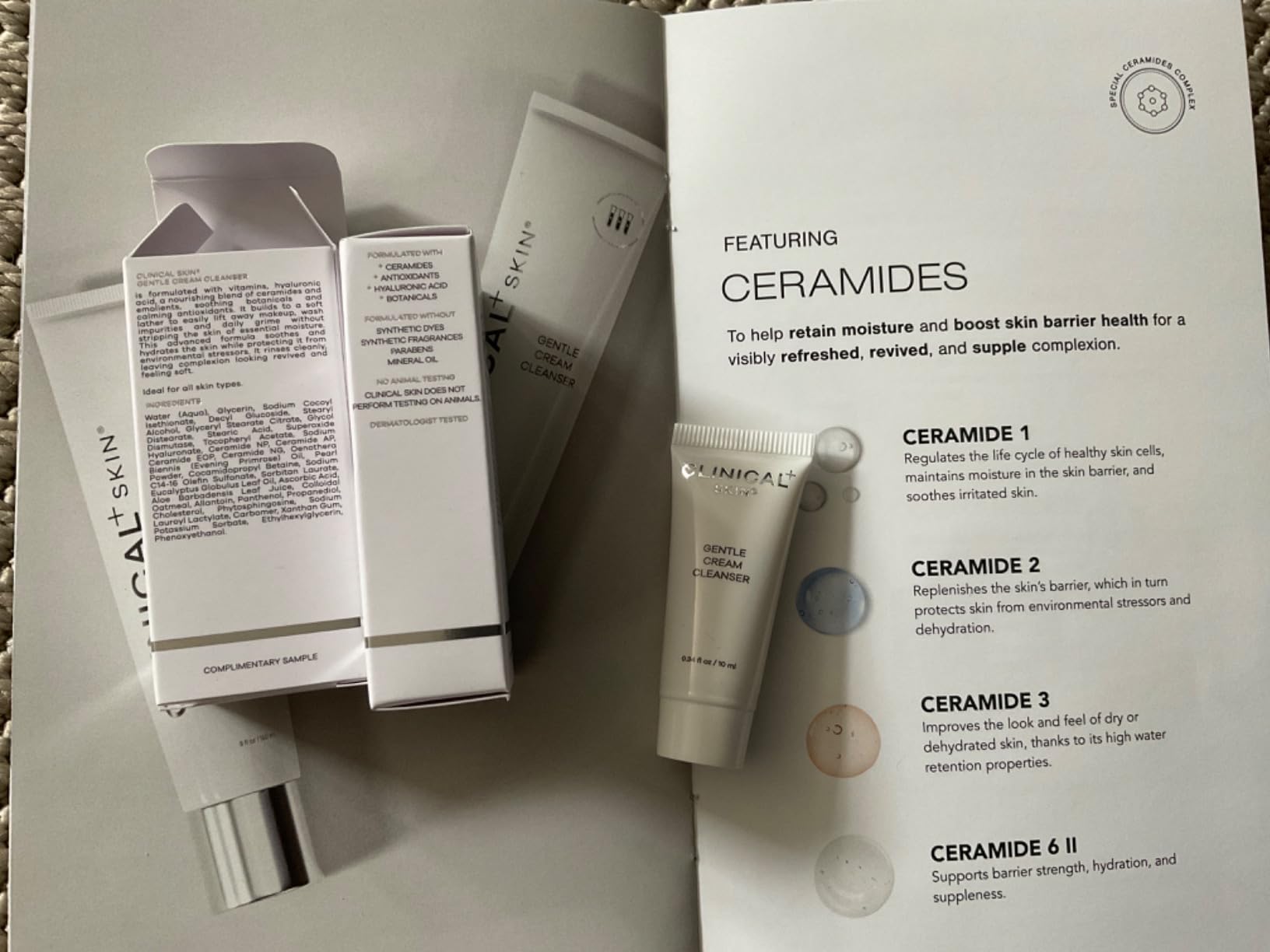 Amazon.com: Clinical+ Skin Gentle Cream Cleanser, With Vitamins ...
