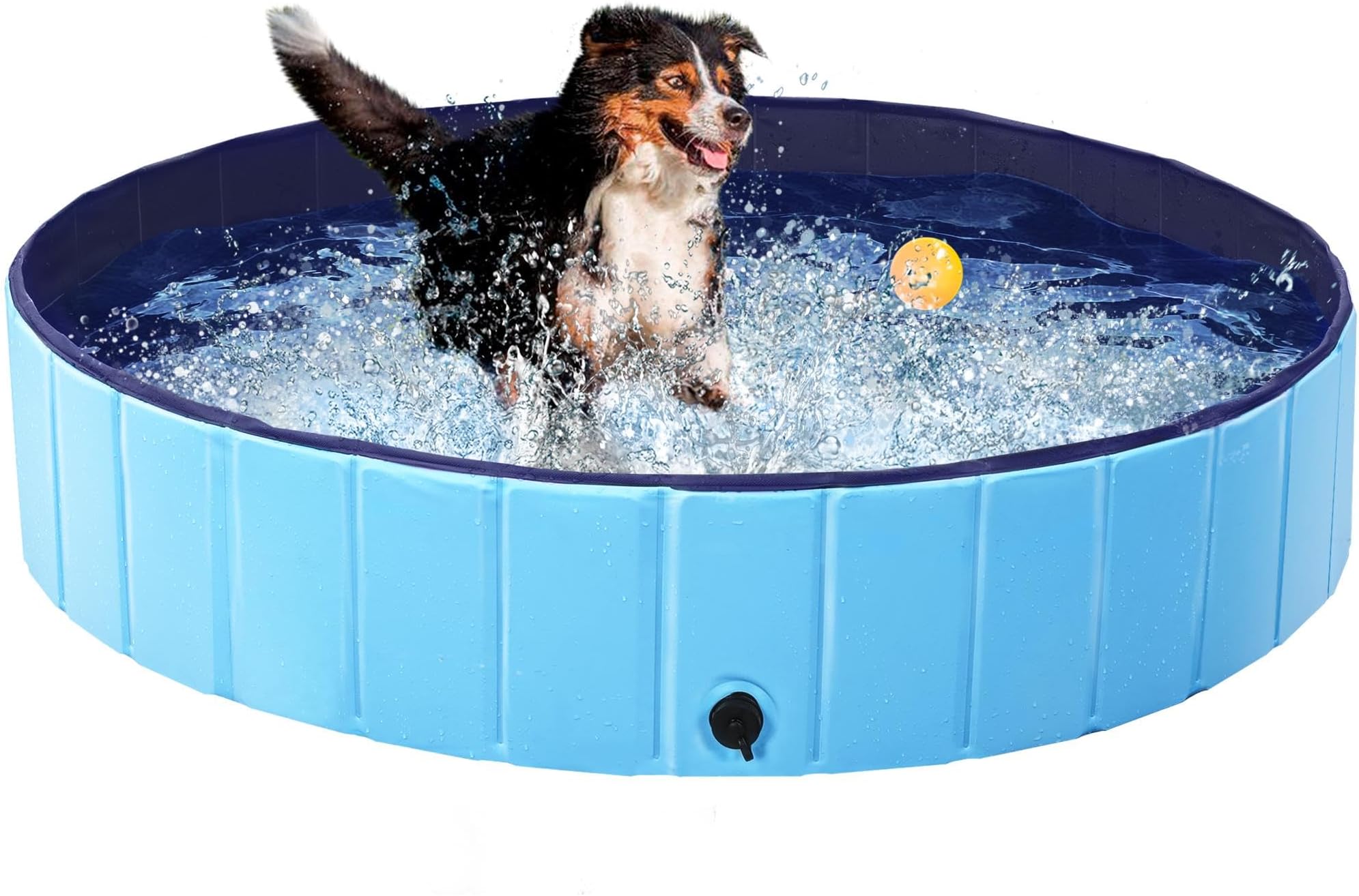 Yaheetech PVC Foldable Pet Dog Paddling Pool Puppy Swimming Pool ...