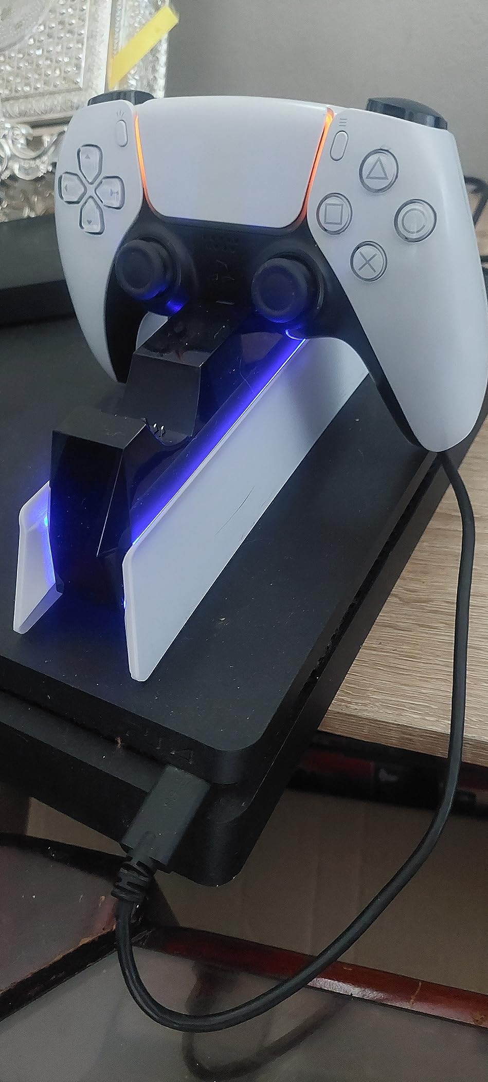 PS5 Controller Charger, PS5 Controller Charging Station Dock, Fast Dual ...