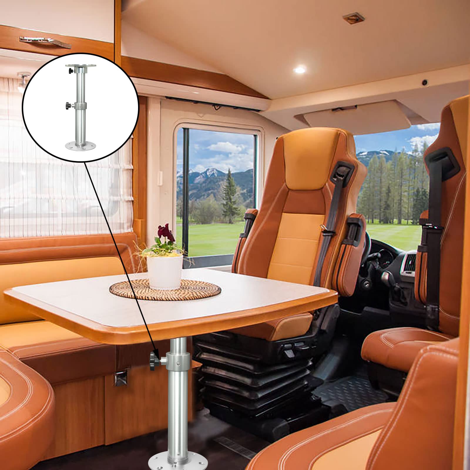 Snapklik.com : Adjustable Table Pedestal Detachable Table Base Stand ...