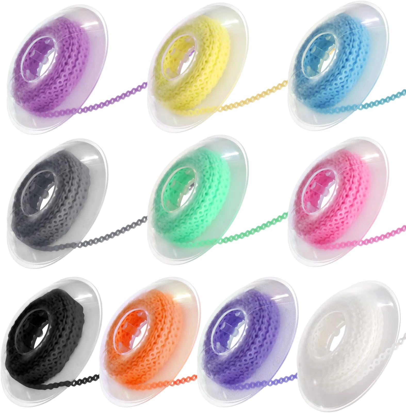 Amazon.com : 10 Rolls Orthodontic Braces Rubber Chains, Orthodontic ...