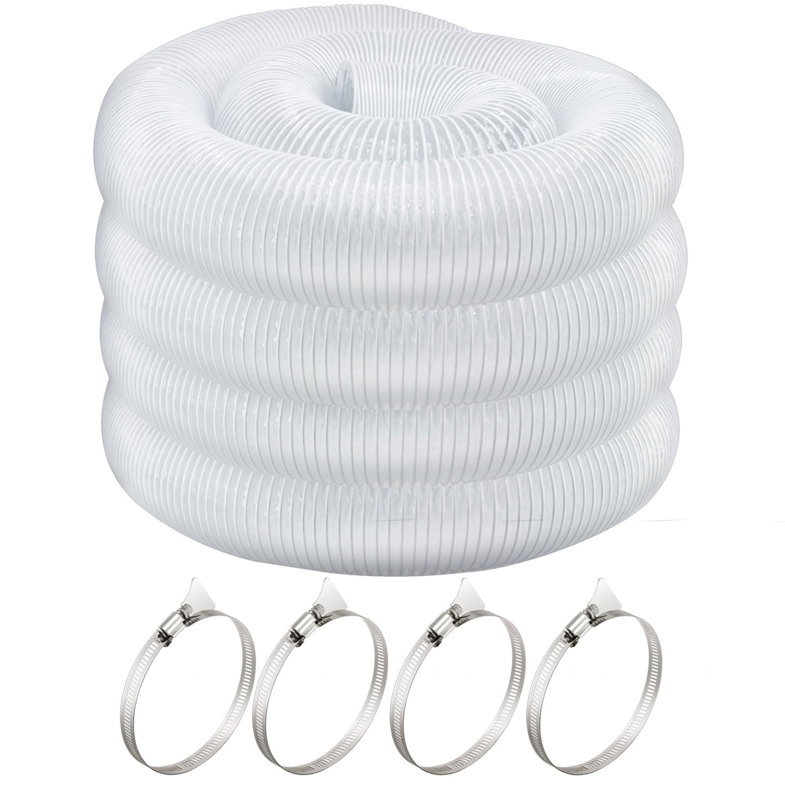 JUYO VONSAN 6 inch Dust Collection Hose 33ft 6” Flex Hose Heavy Duty ...