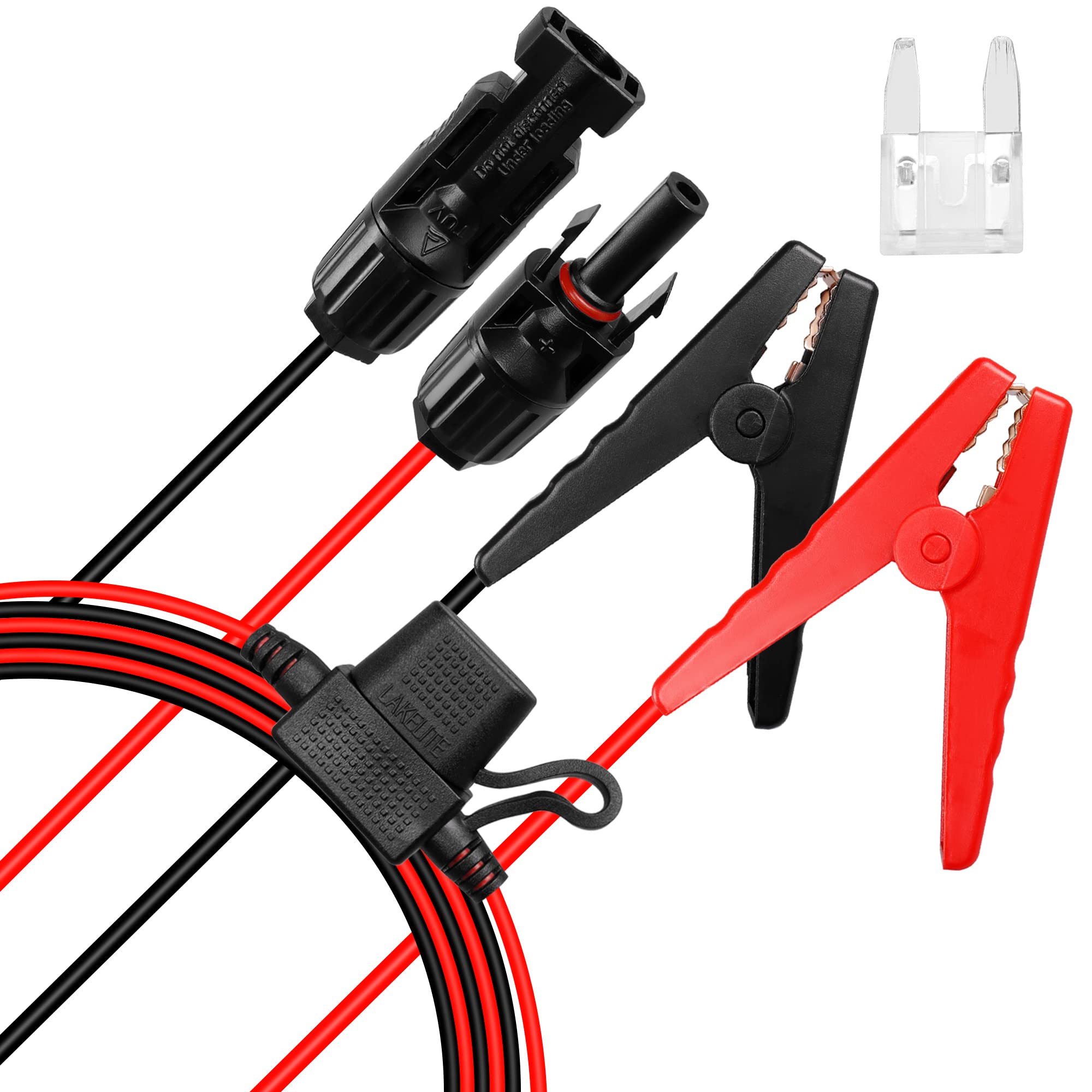Amazon.com: QIANRENON Solar Panel Connector Cable 12AWG Solar Panel ...