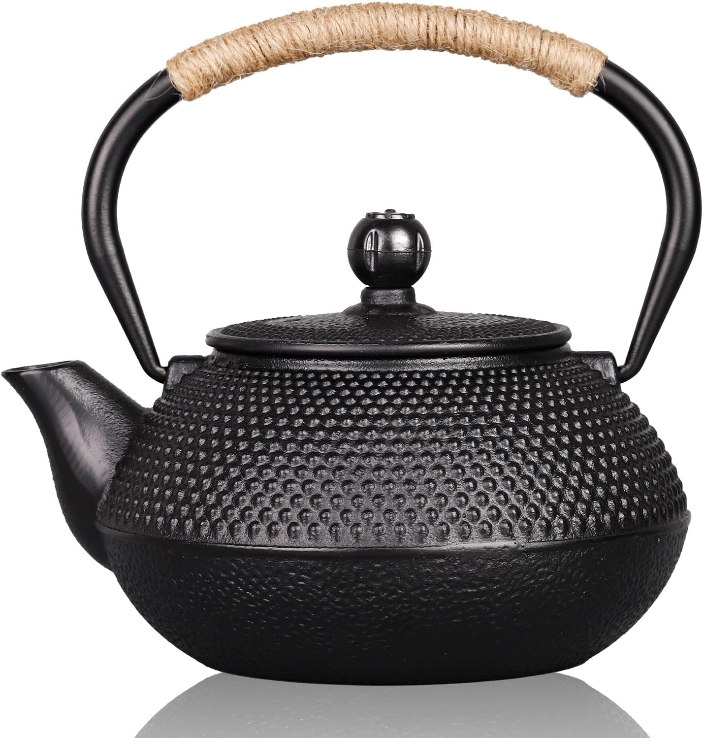 Amazon.com | Ceramic Teapot Japanese Style Porcelain Teapot with Rattan ...