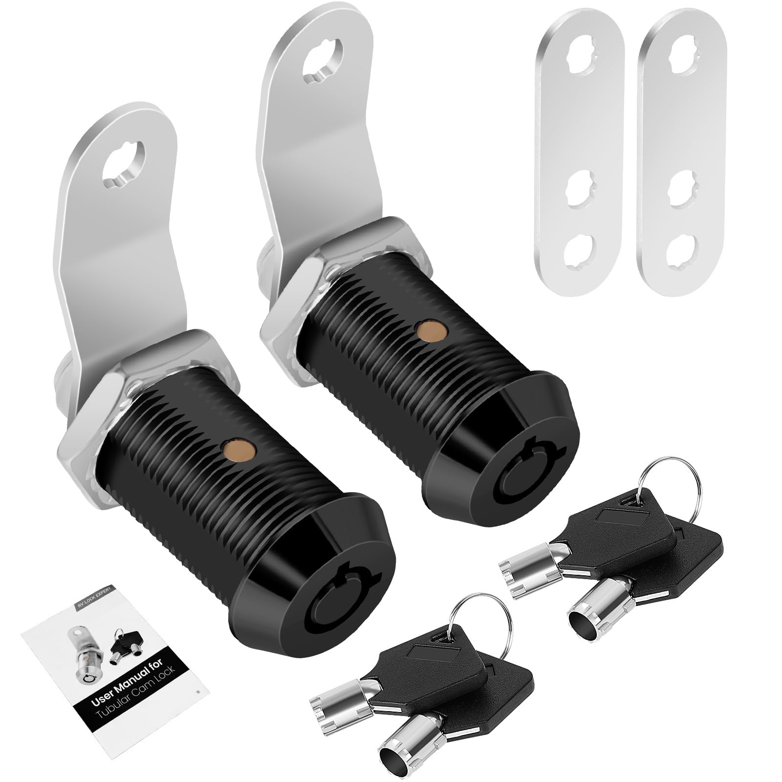 Amazon.com: 2 Pack Cabinet Lock with Keys, 1-1/8" RV Storage Lock Keyed ...