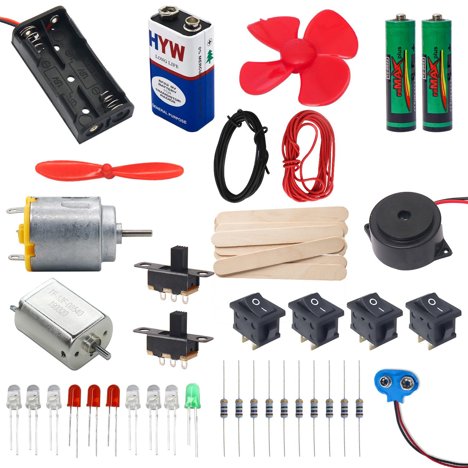 Electronic Spices Electronic Component Kit with 50 Experiment tutorials ...