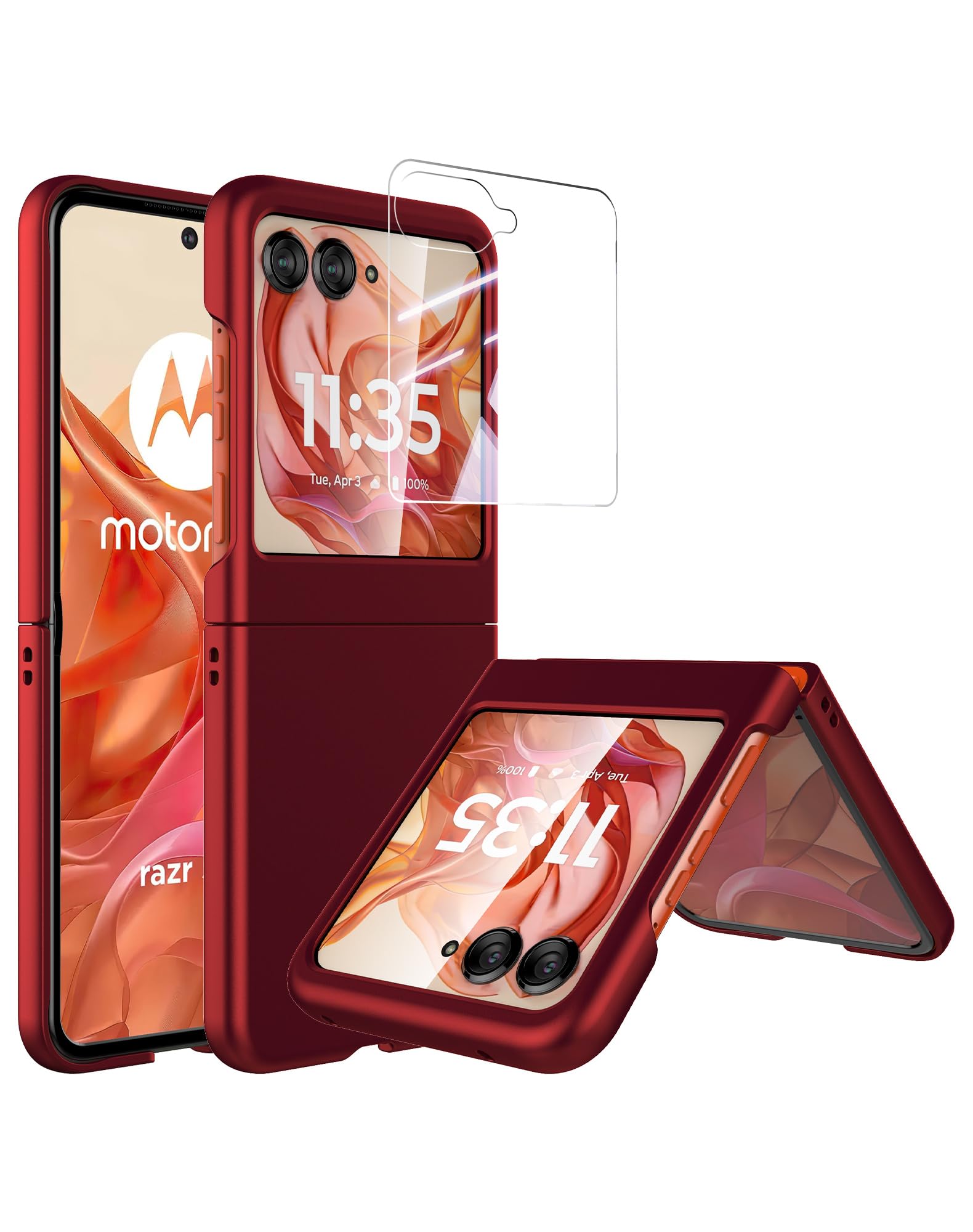 Amazon.com: Foluu Slim Fit Case for Motorola Razr 2024 [Not fit Razr Plus 2024], with Front ...