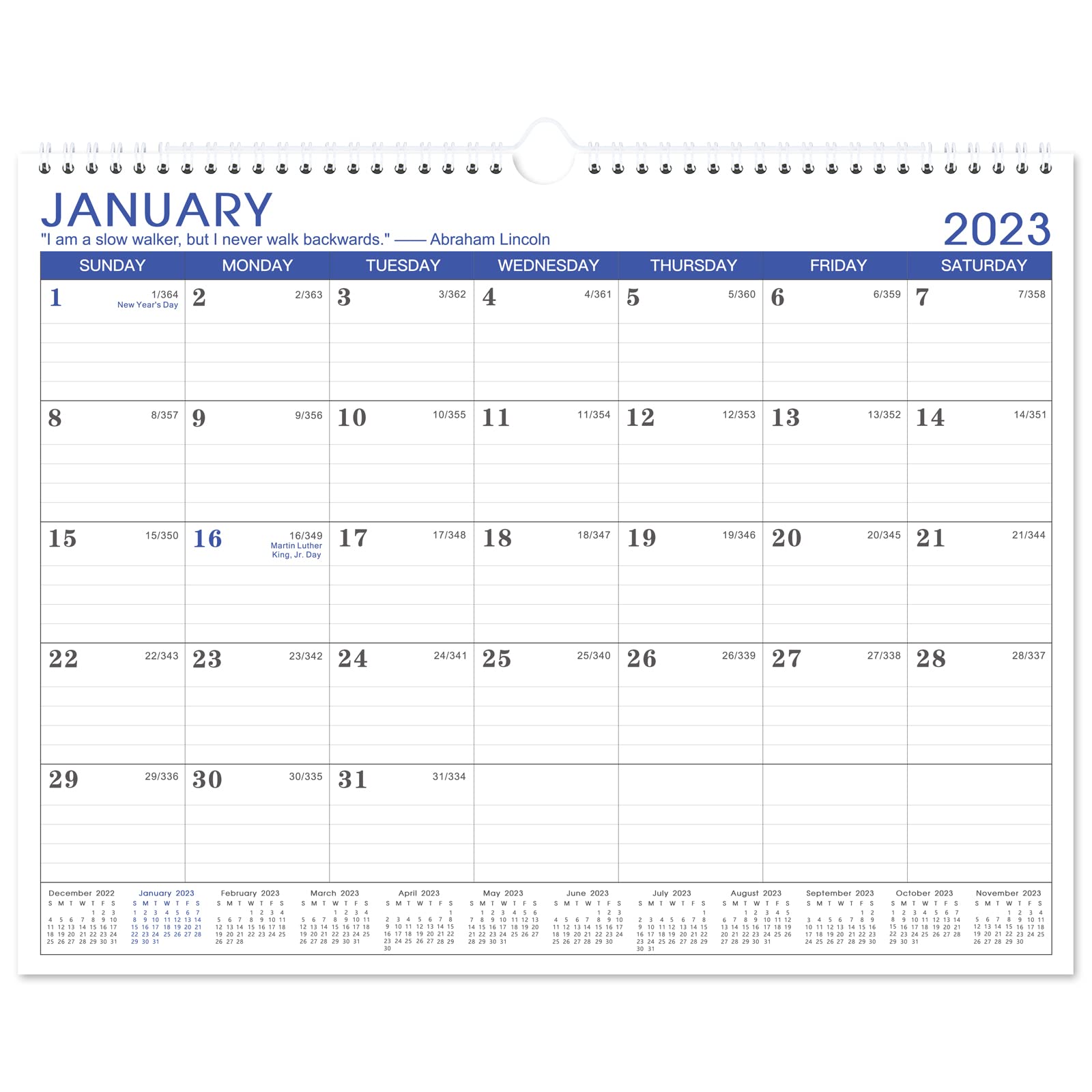 Buy 2023 Calendar - 2023 wall calendar, 18 Monthly Calendar with Thick ...