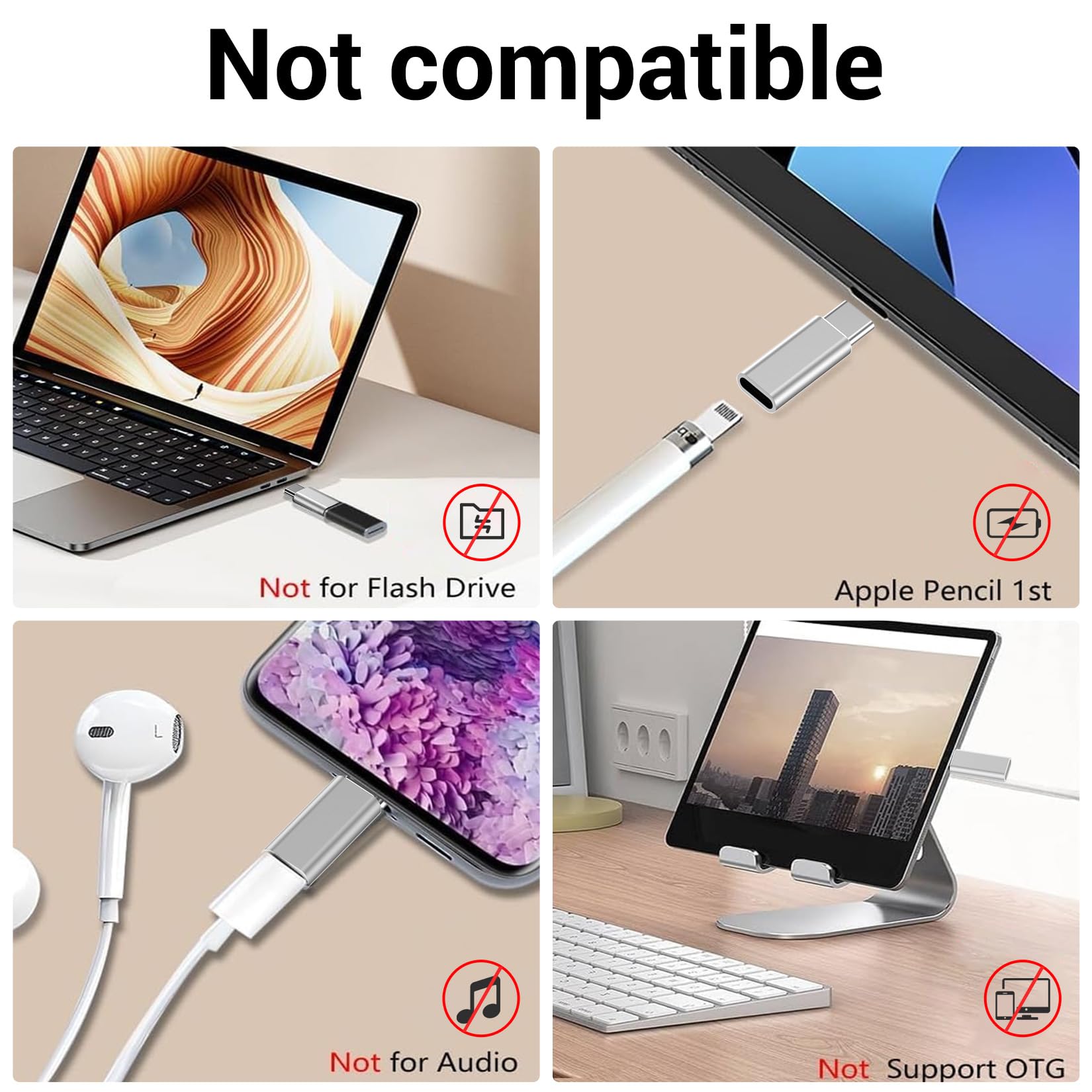 Temdan 2 Pack Lightning to USB C Adapter for iPhone 15/15 Pro/15 Pro ...