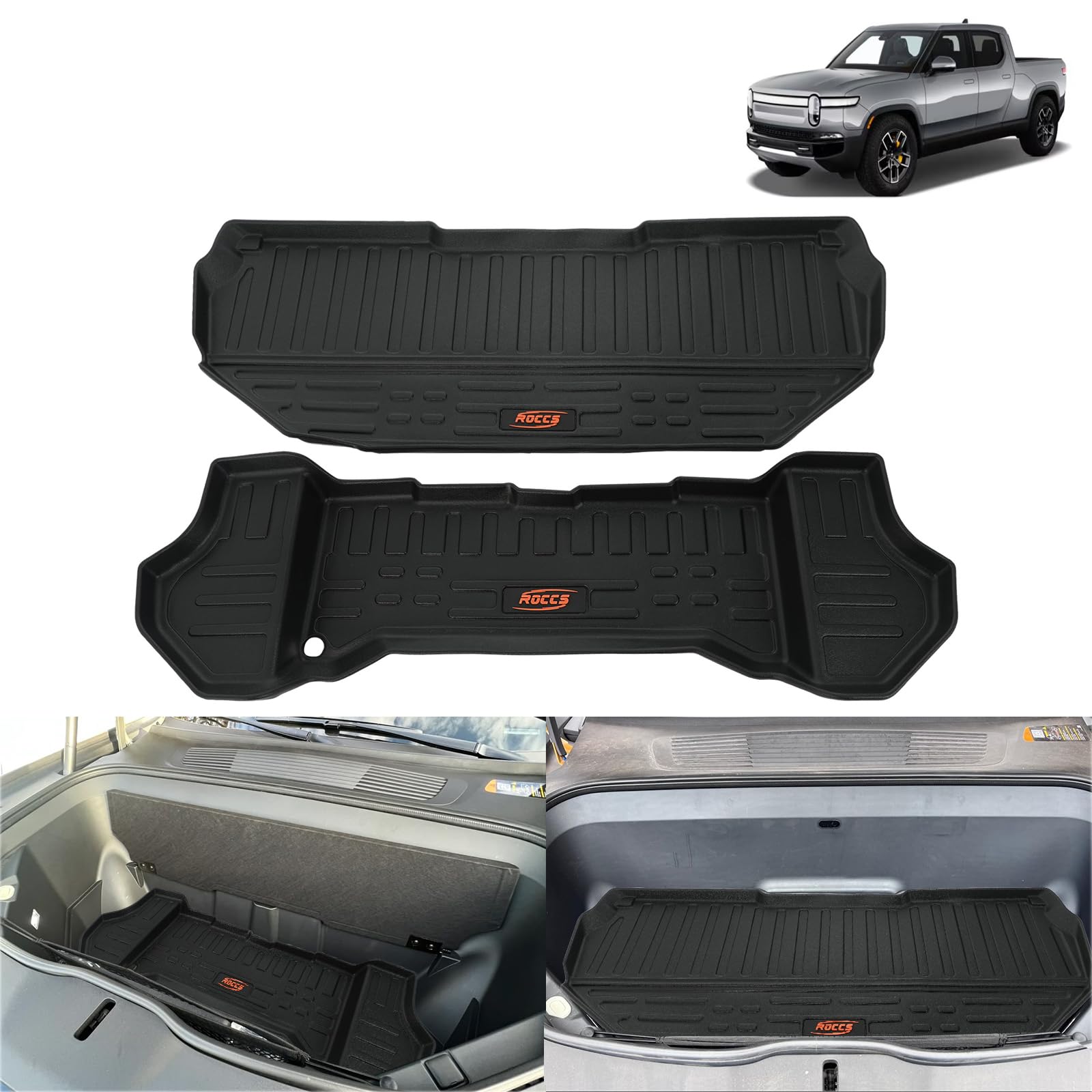 Snapklik.com : ROCCS Front Trunk Mat Fits For Rivian R1T/R1S ...