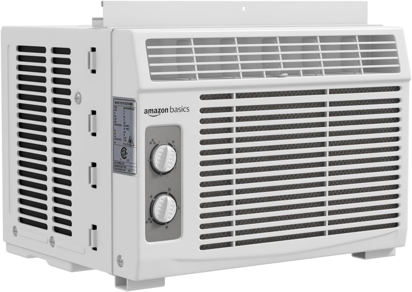 Amazon Basics Window-Mounted Air Conditioner with Mechanical Control ...