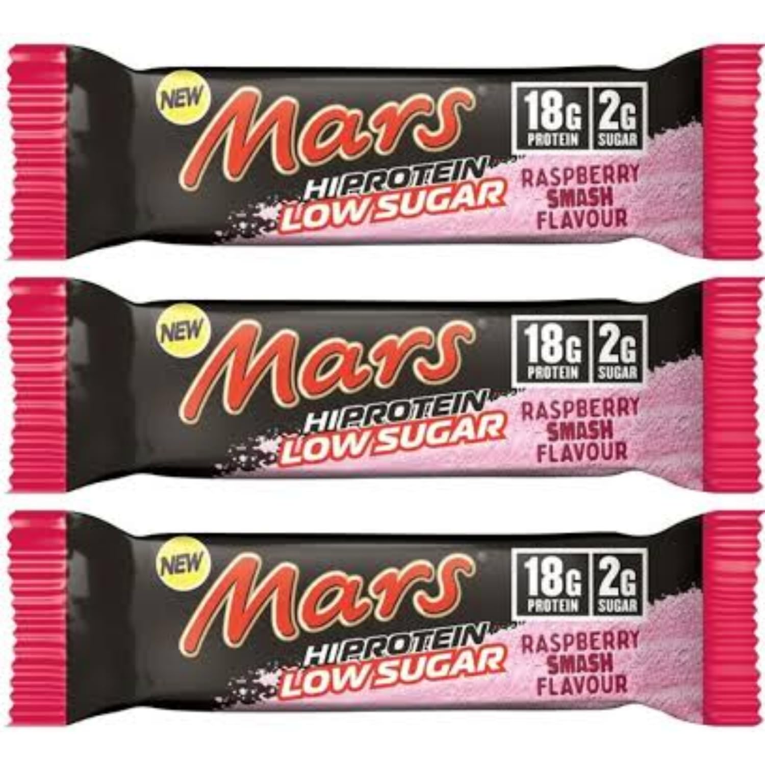 Mars Hi Protein Low Sugar Bar Raspberry Smash Flavour Pack | Desertcart ...