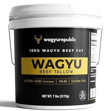 Amazon.com: Wagyu Republic Beef Tallow ⎸ Grass Fed Wagyu Beef Tallow ...