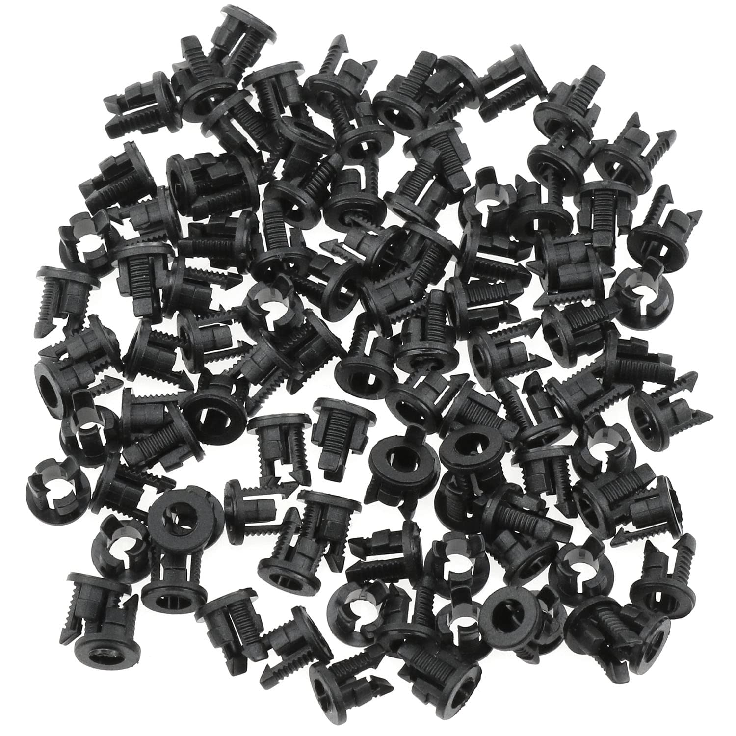 AYLIFU-100 Pieces Black Plastic 3mm LED lamp Holder Light-Emitting ...