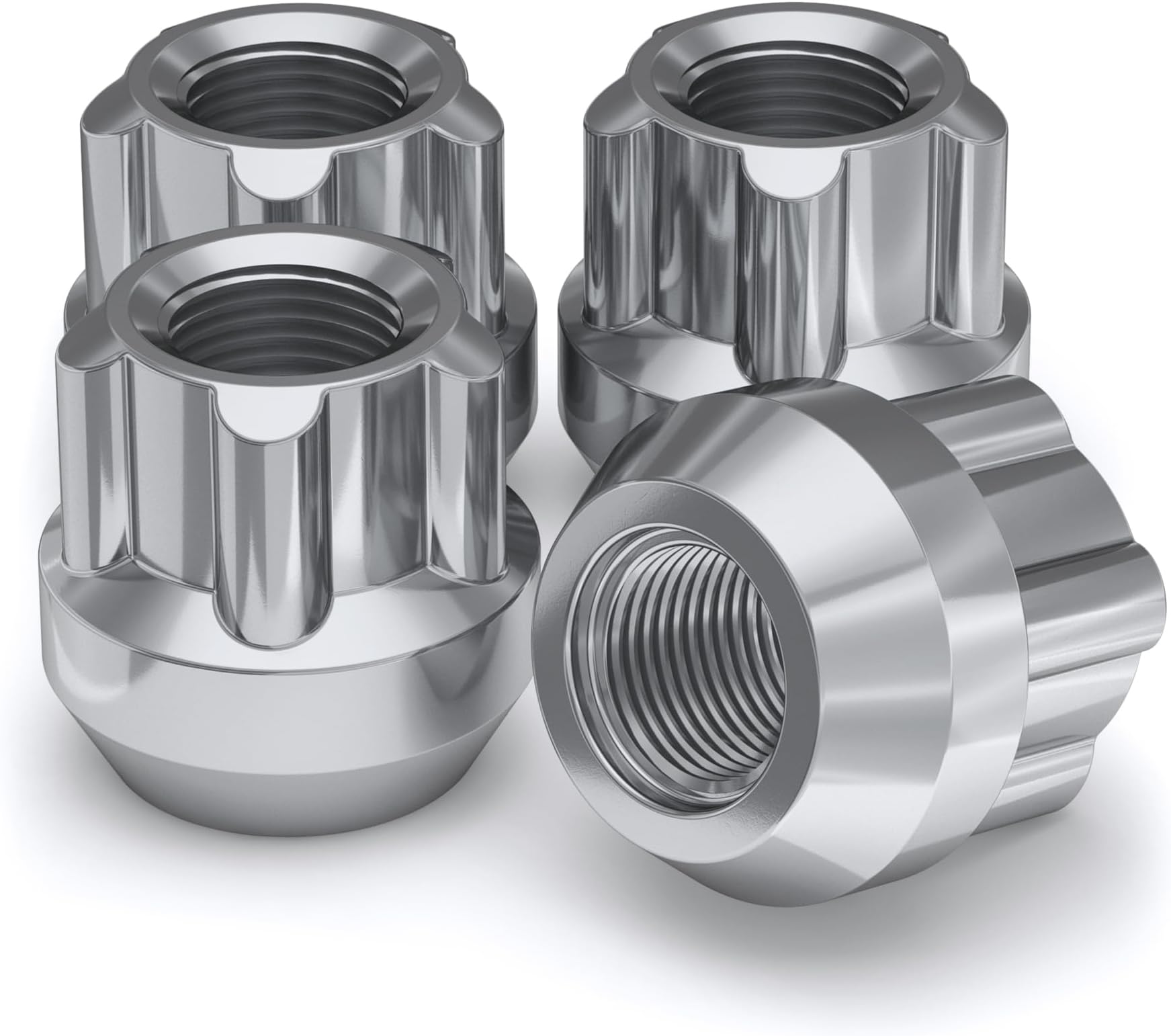 White Knight 41900 14mm x 1.50 Thread Size Open End Acorn Wheel Lock ...