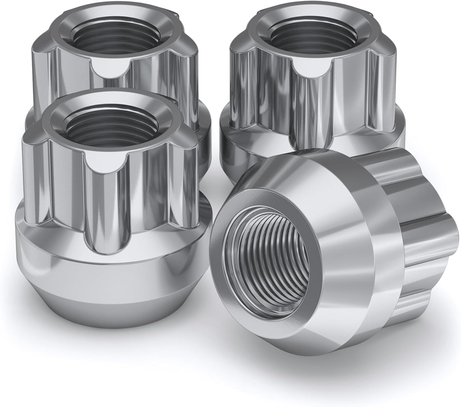 Amazon.com: White Knight M14x1.5 Thread Lug Nuts for Aftermarket or ...