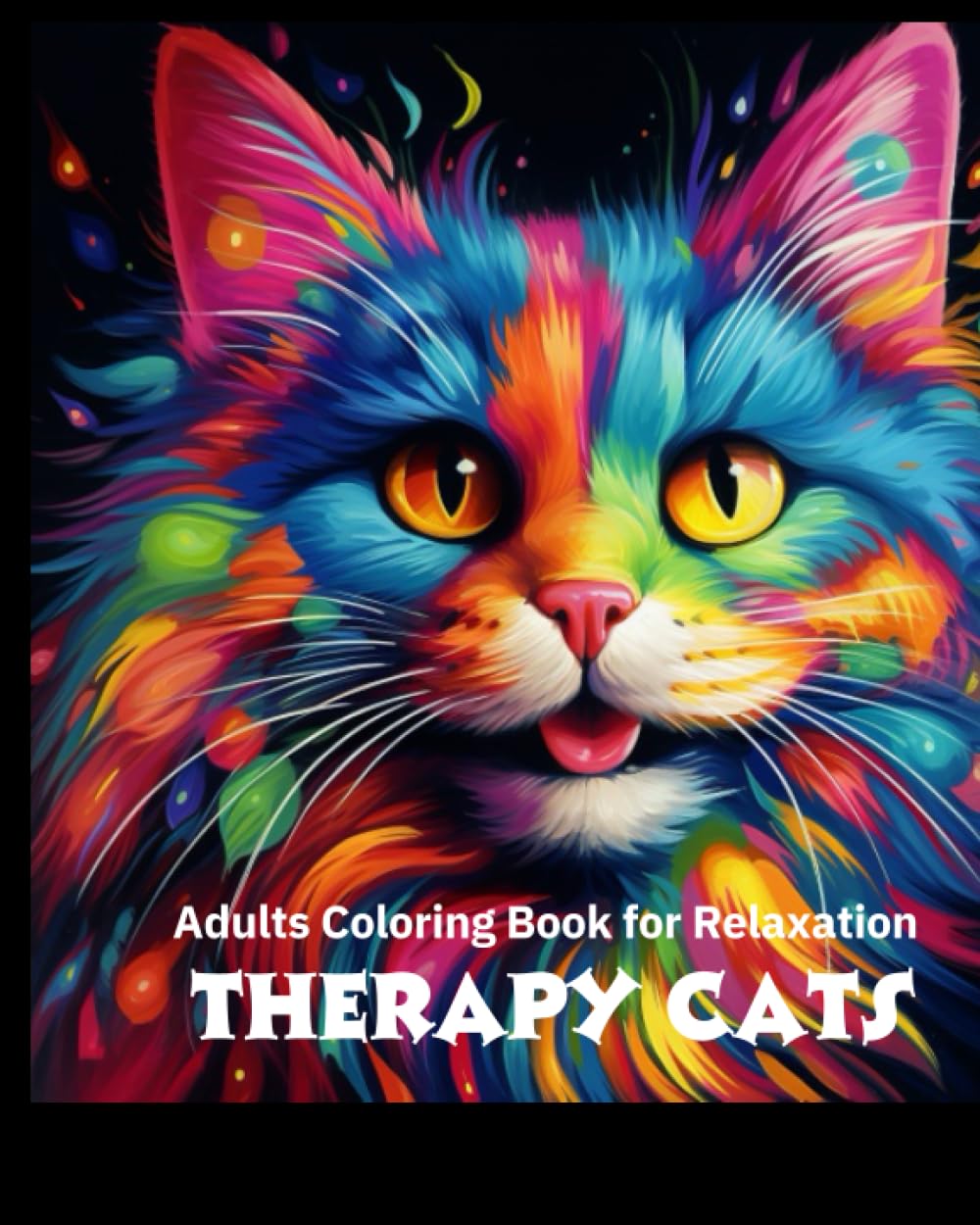 Amazon.com: Therapy Cats: Adult Coloring Book for Calm, Reduce Anxiety ...