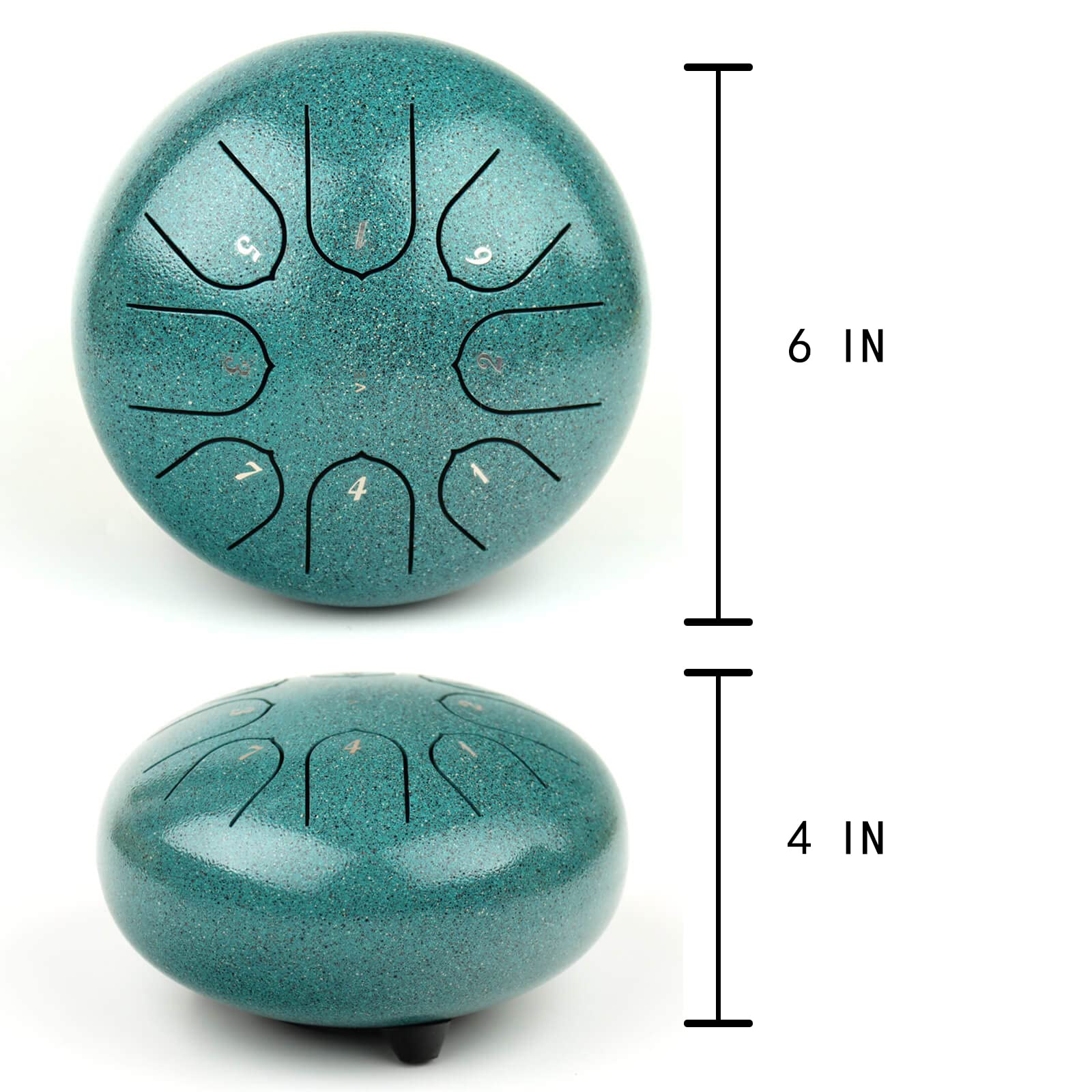 Snapklik.com : REGIS Alloy Steel Tongue Drum 8 Notes 6 Inches Chakra ...