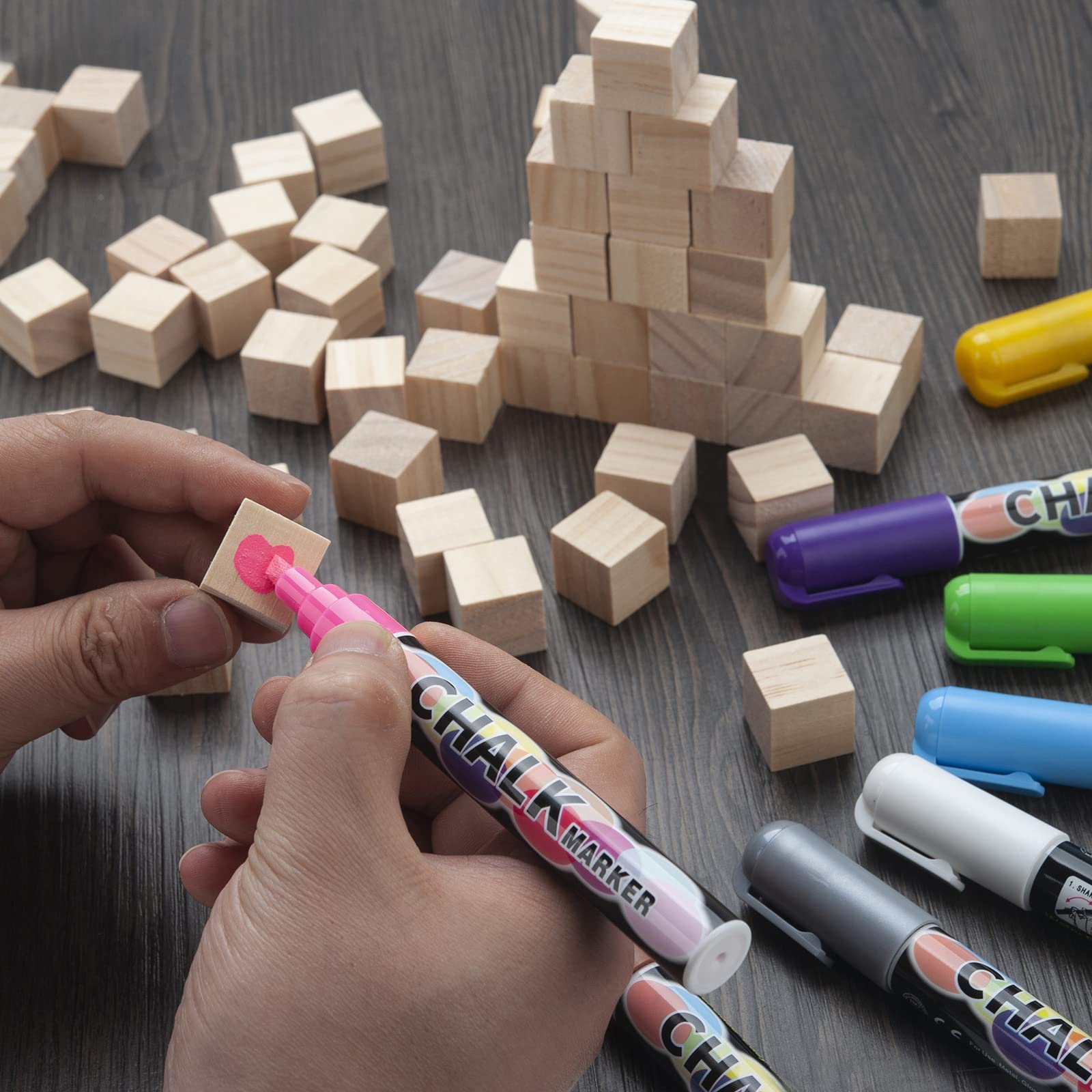 Wooden Blocks For Crafts DIY "Love" Photo Holder Wooden Blocks