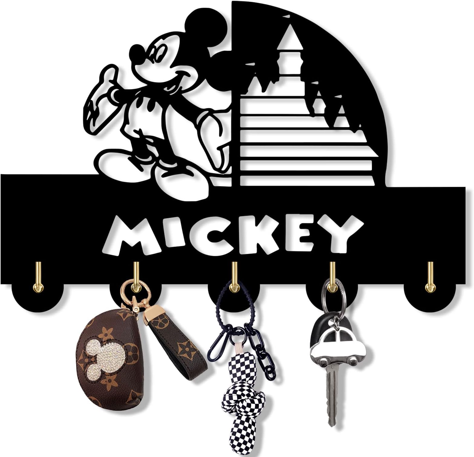 Amazon.com: BOVIZIPY Mick Shape Mouse Key Holder - Dog Leash Holder ...