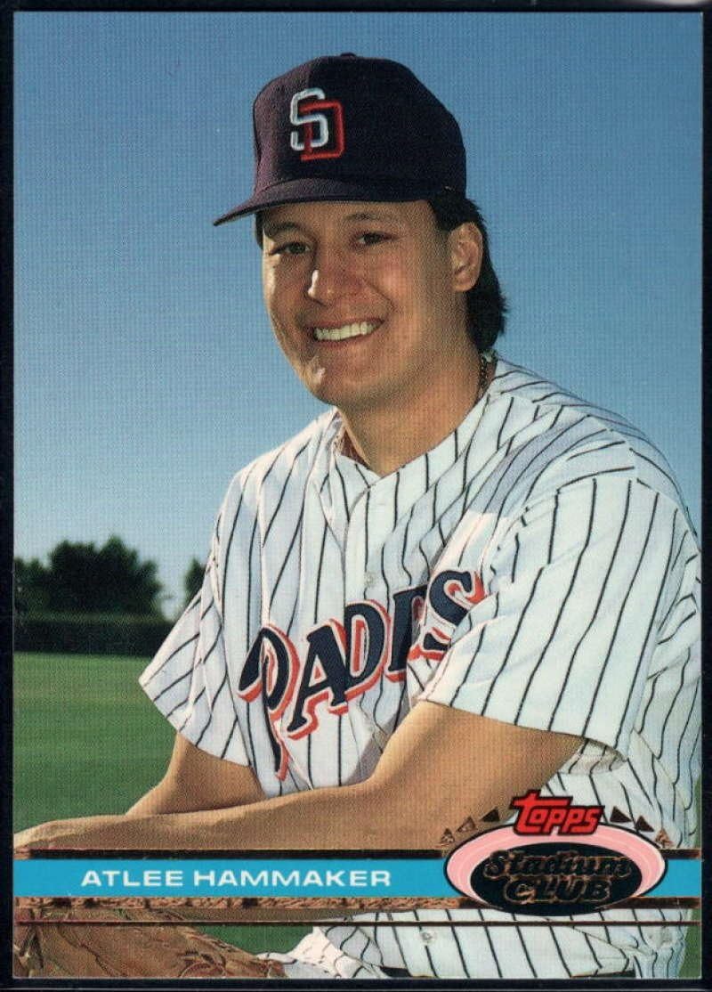 Amazon.com: Baseball MLB 1991 Stadium Club #347 Atlee Hammaker Padres ...