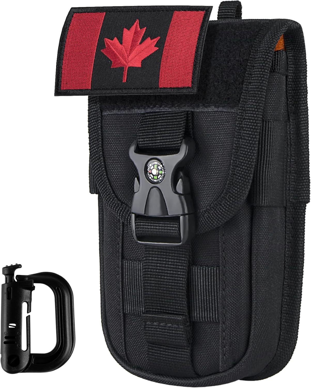 bvya Tactical Phone Pouch Holster with Compass Buckle, Phone Pouch ...