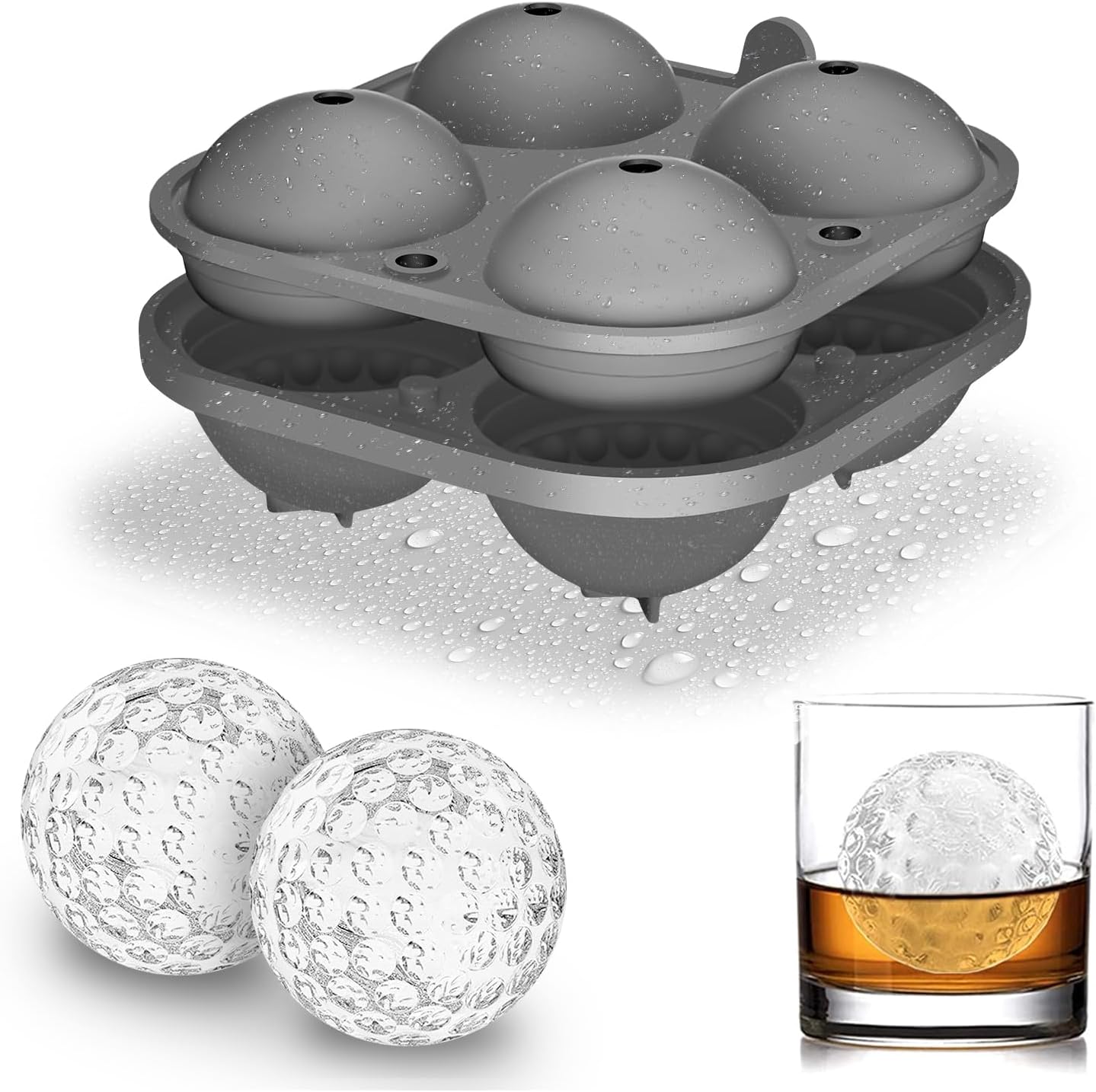 Amazon.com: Silanit Golf ice cube mold, golf ice mold for cocktails ...
