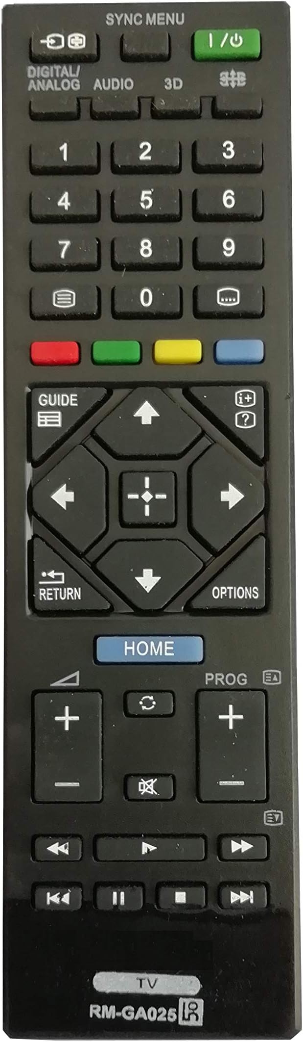 Buy LipiWorld® RM-GA025 Remote Control Compatible for Sony LCD LED TV ...