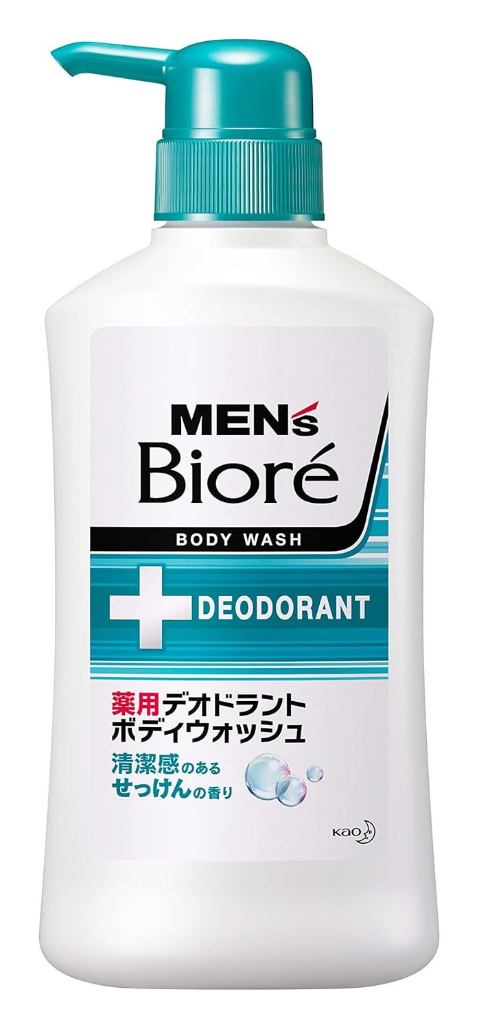 Biore Mens Medicinal Deodorant Body Wash Pump 440ml - Soap Scent ...