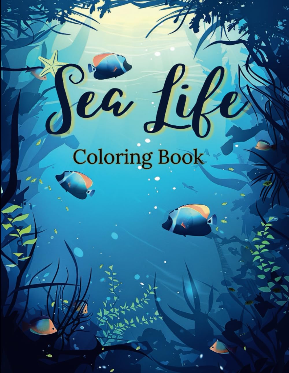 Amazon.com: Sea Life Coloring Book: Relaxing Underwater Illustrations ...
