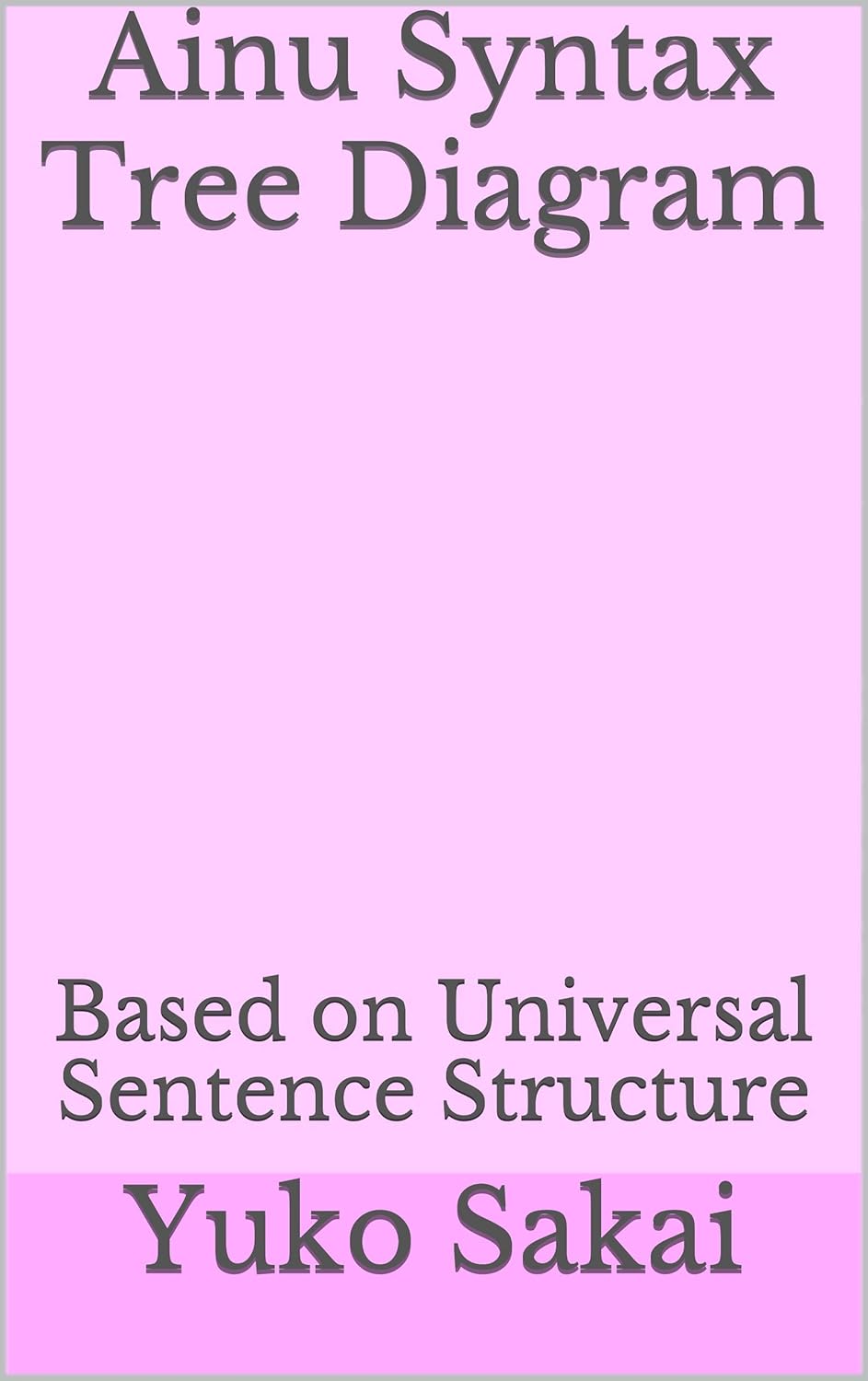 Ainu Syntax Tree Diagram: Based on Universal Sentence Structure ...