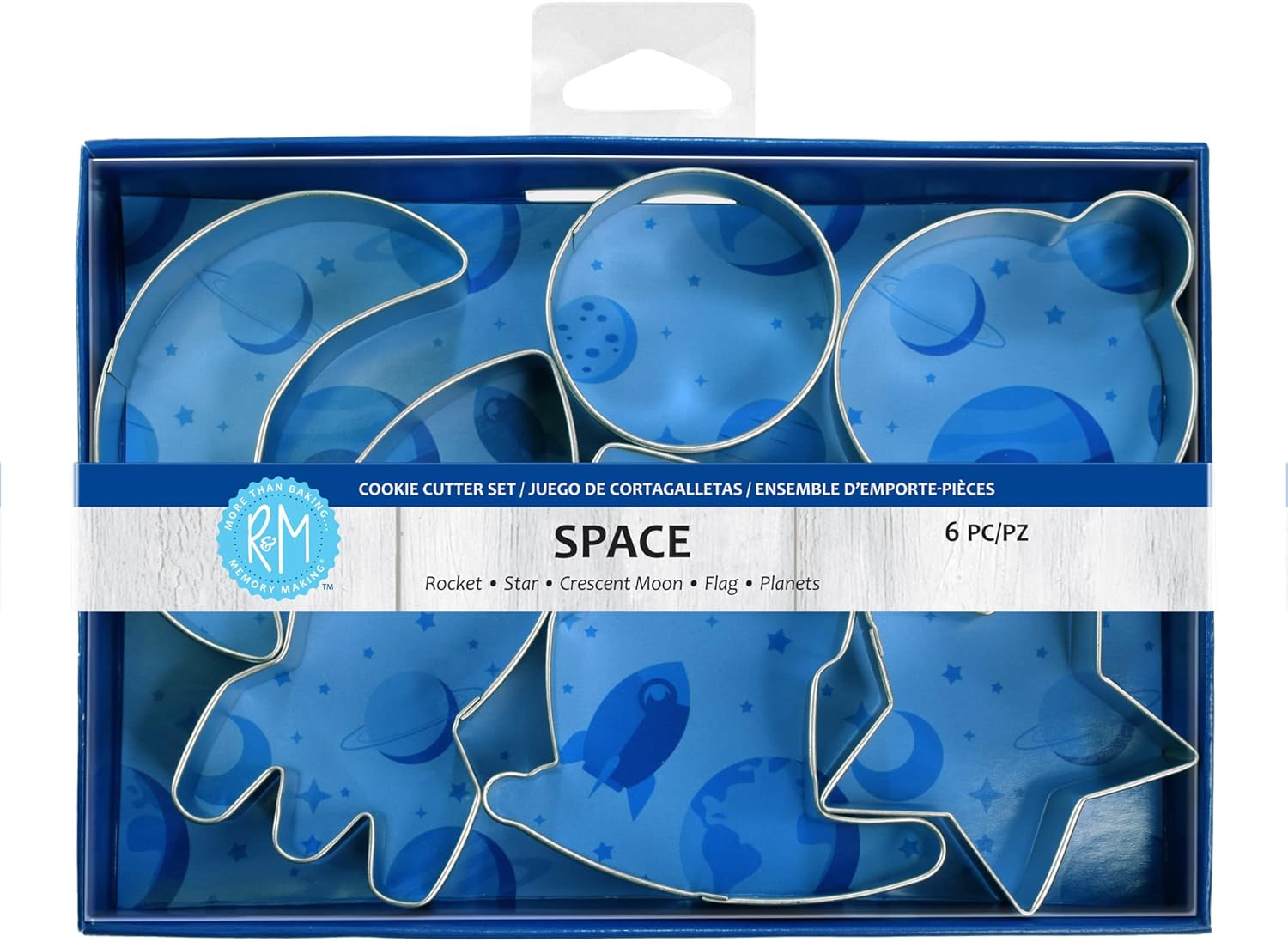 Anniversary House Space Tin-Plated Cookie Cutter Set : Amazon.co.uk ...