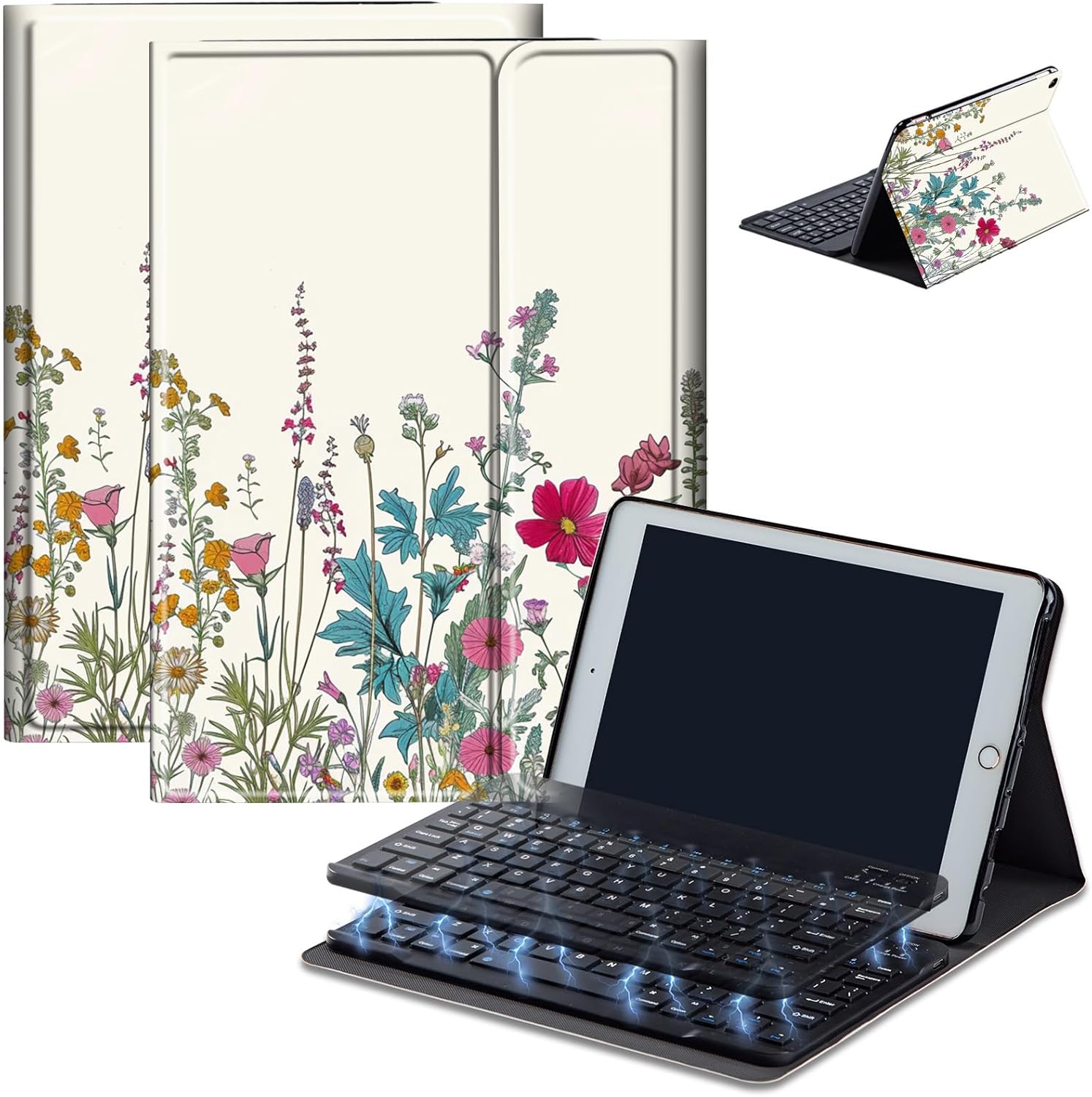 Amazon.com: Keyboard Case for Amazon Kindle Fire HD 8/HD 8 Plus(2020 ...