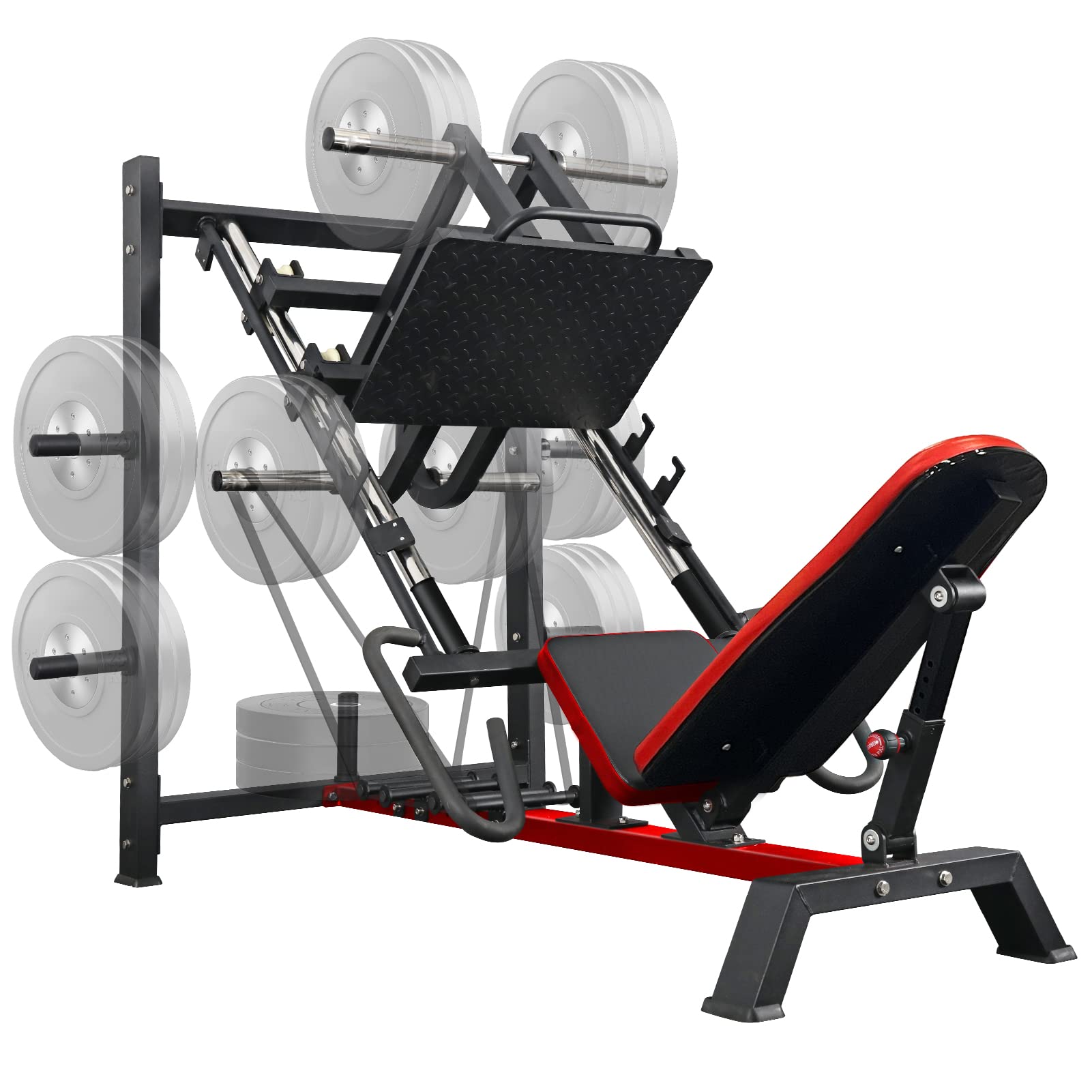 Leg Press Machine With 5 Weight Storage Posts Syedee 1500 | Desertcart ...