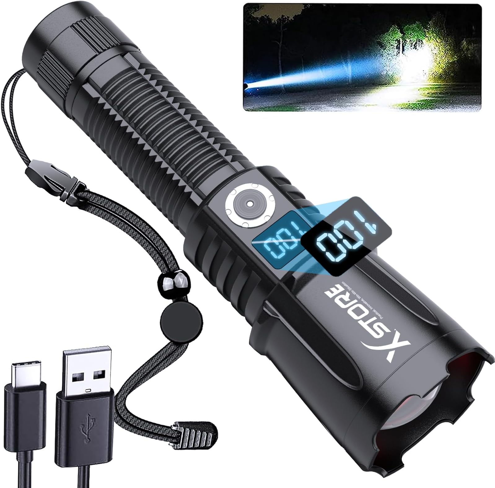 4 LED Rechargeable Plug-In Emergency Ready Flashlight - Amazon.com