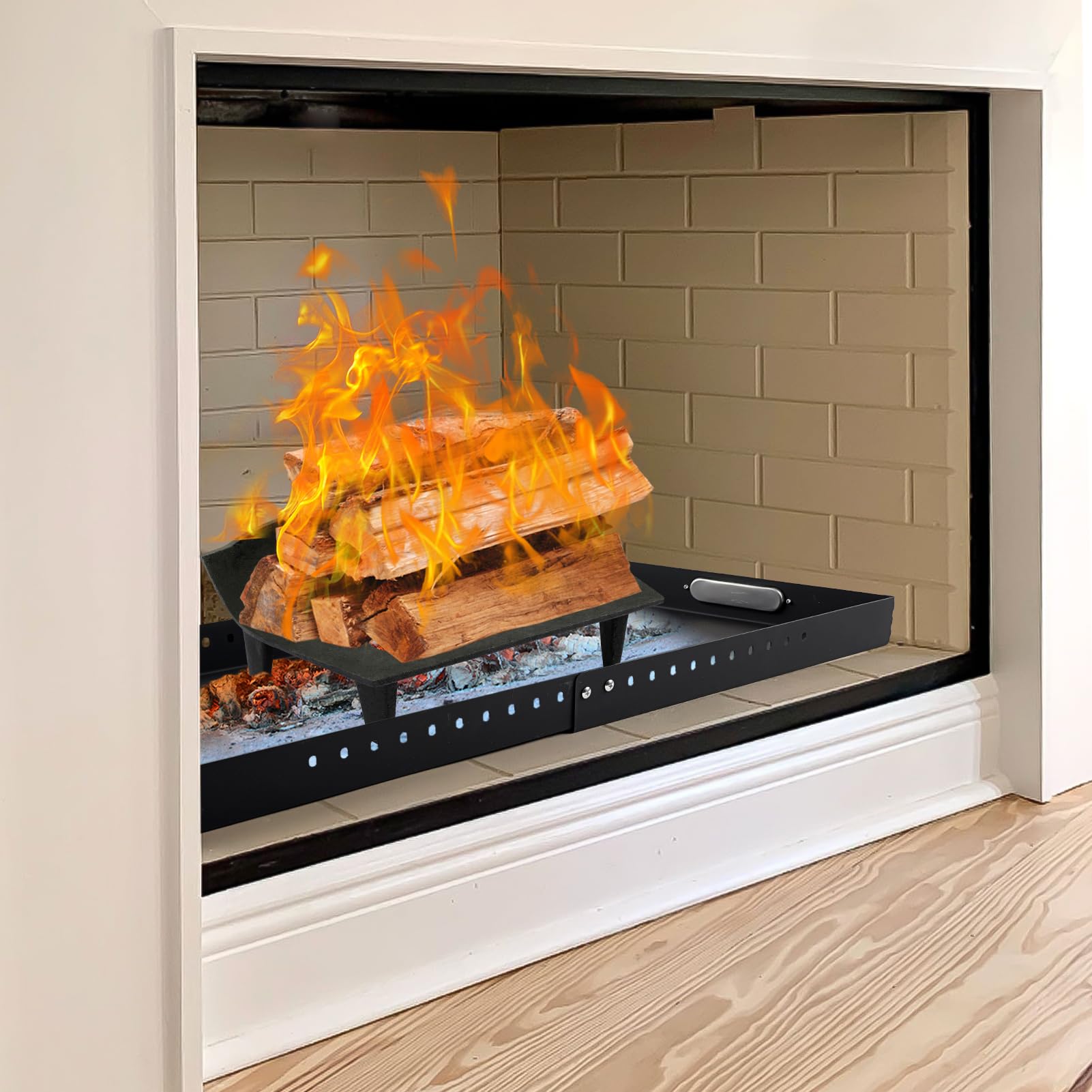Adjustable Fireplace Tray for Ash Collection, Expandable Ash Pan for Up ...