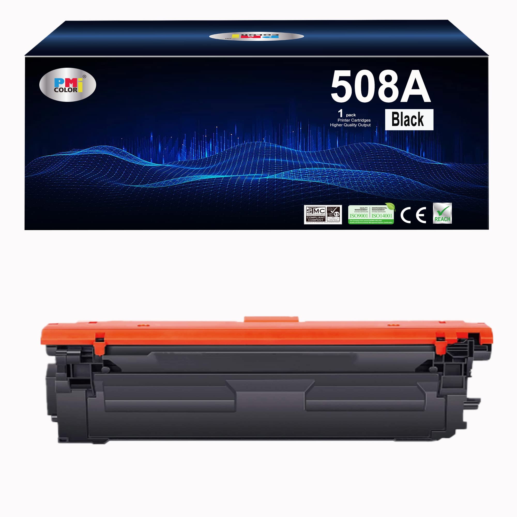 508A Black Toner Cartridge CF360A Replacement for Laser Enterprise M552 ...