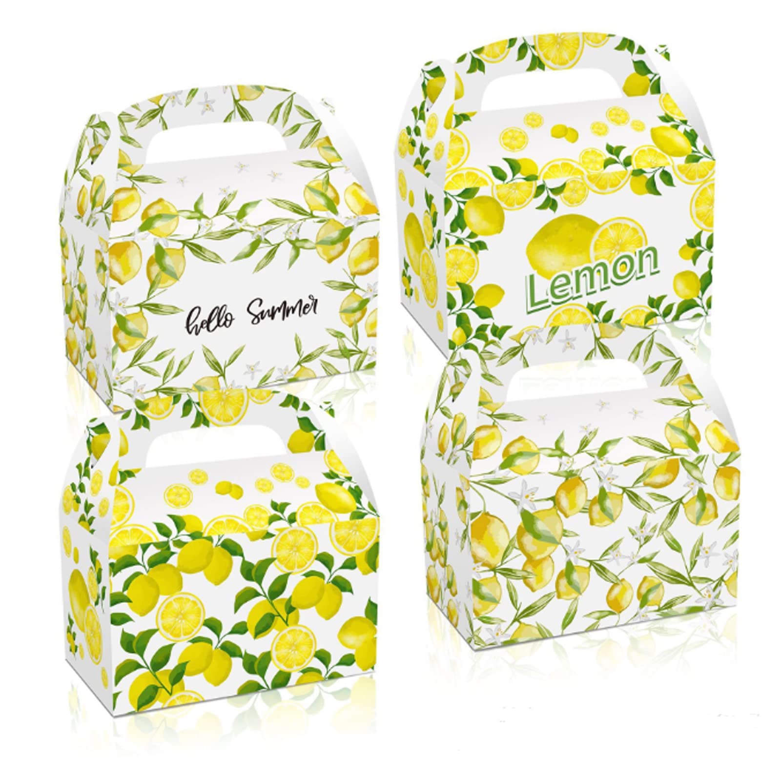 Snapklik.com : 12 Pack Fruit Lemon Party Favor Boxes Hello Summer ...