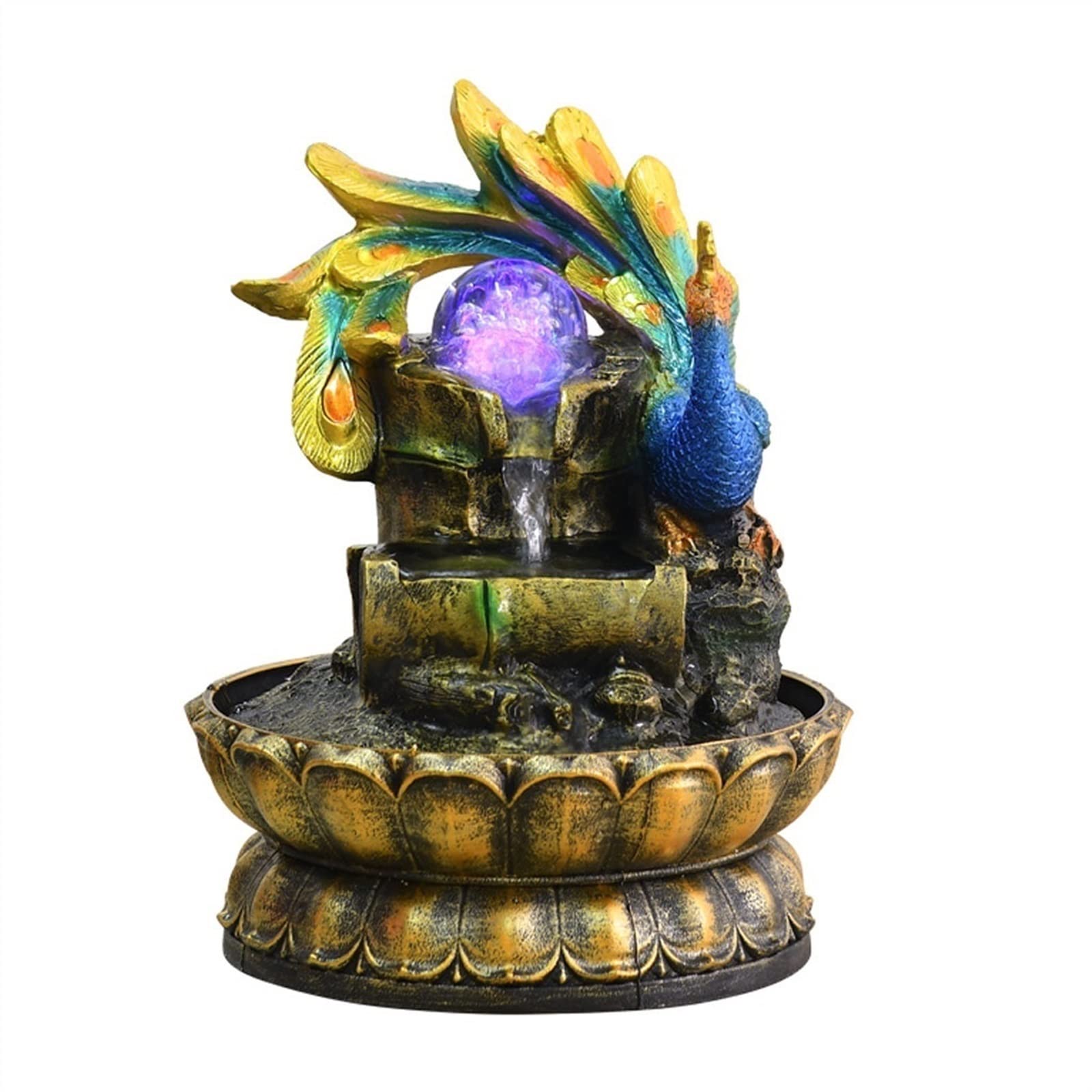 Home Decor Statue Tabletop Fountains Tabletop Fountain Peacock Chinese ...