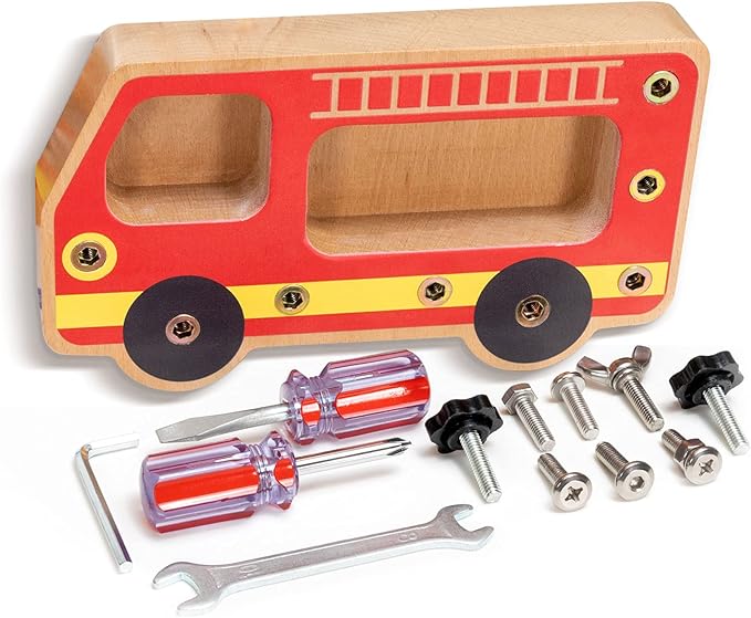 Amazon.com: Montessori Screwdriver Set with Bolt Board. Toddler Tool ...