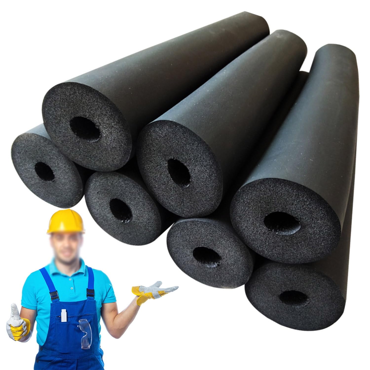 Amazon.com: Pipe Insulation Foam Tube, 3/4" 1" 1-1/4" 1-1/2" 2" 2-1/2 ...