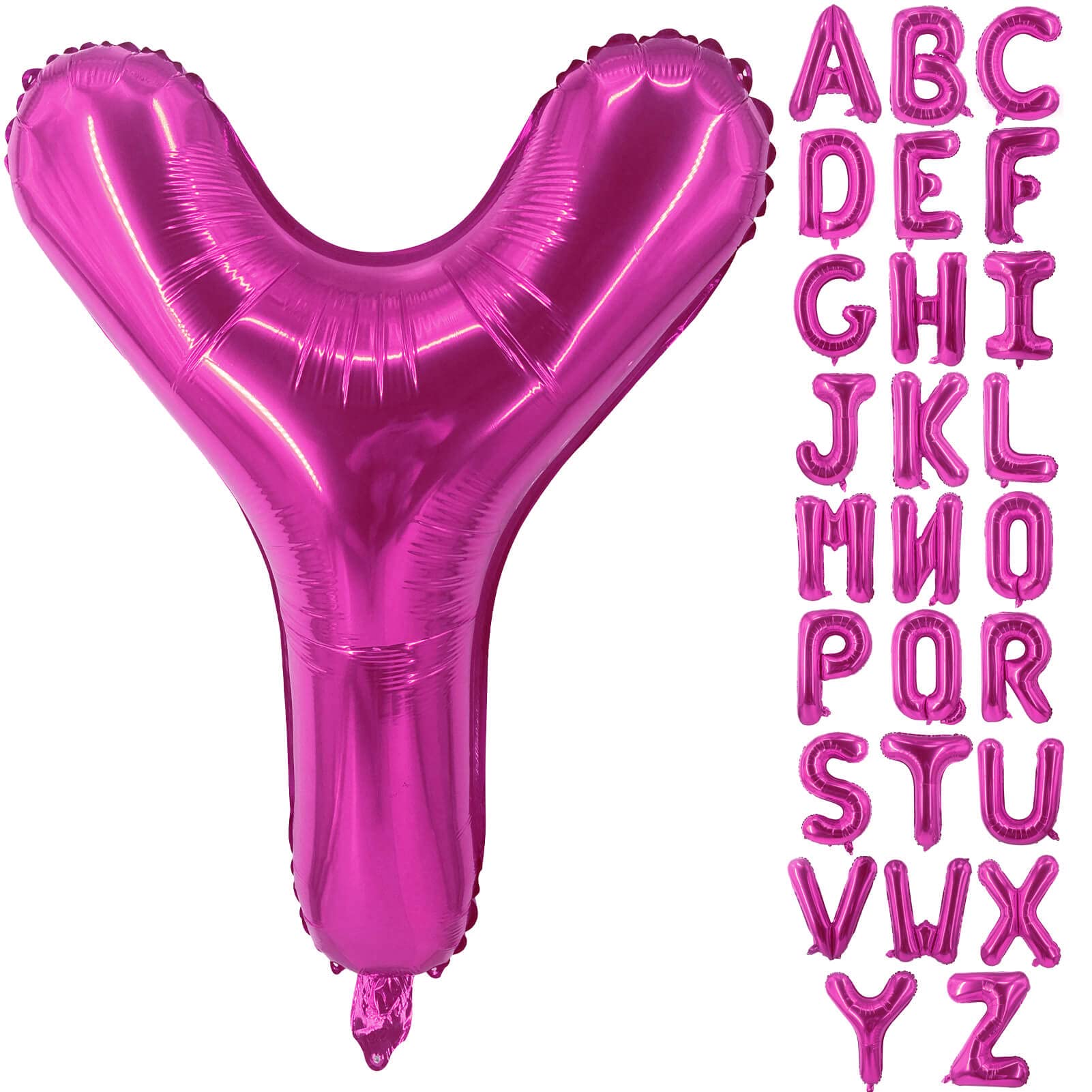 Amazon.com: Lovoir 40 Inch Large Hot Pink Letter Y Balloons Big Size ...