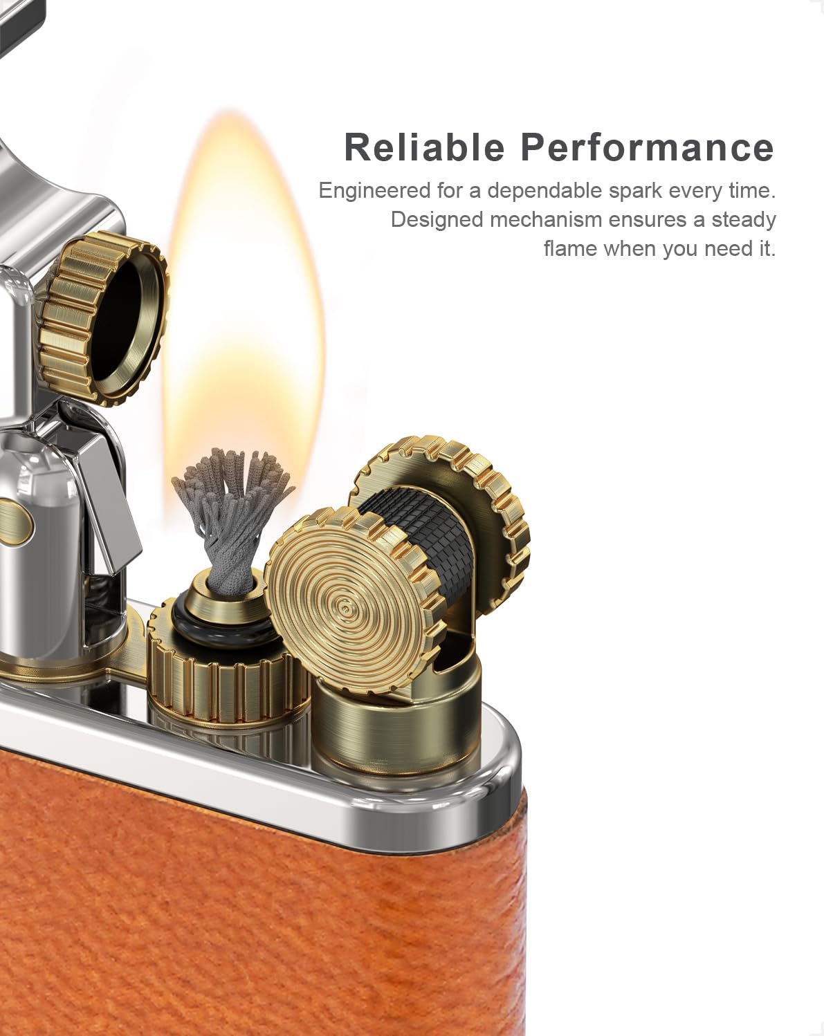 Snapklik.com : VVAY Mini Vintage Lighter, Classic Mental Trench Flip ...