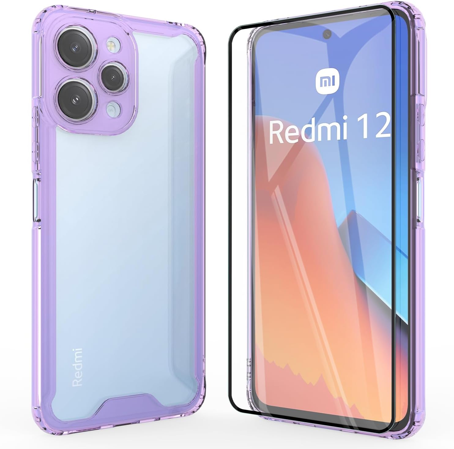 ivoler Anti-Jaunissement HD Clair Coque pour Xiaomi Redmi 12 4G / 5G ...