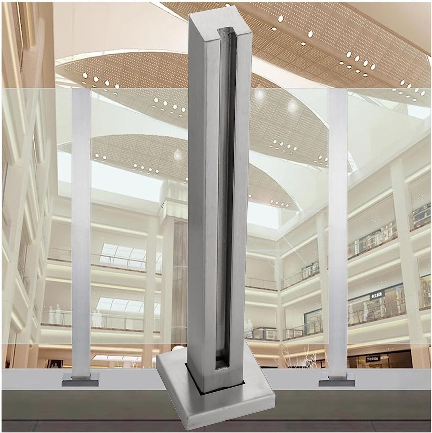 Amazon.com: SAFWEL Indoor Stair Railing Stair Spindle Silver Stainless ...