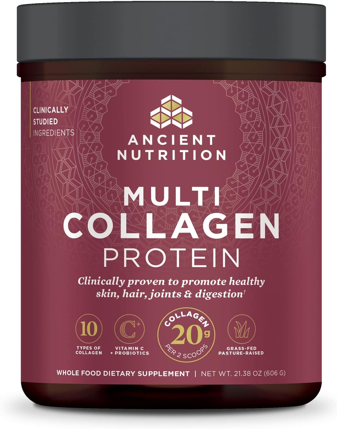 Amazon.com: Ancient Nutrition Multi Collagen Advanced Capsules, Lean ...